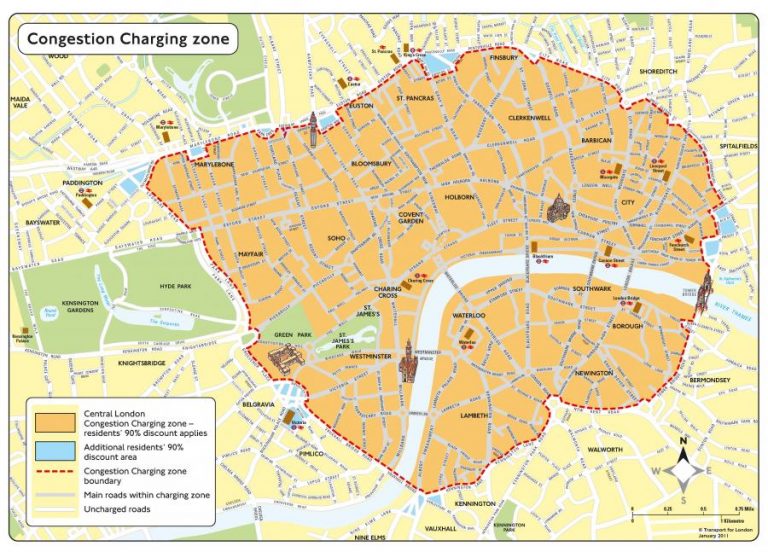 congestion-charge-zone-map - Green Flag